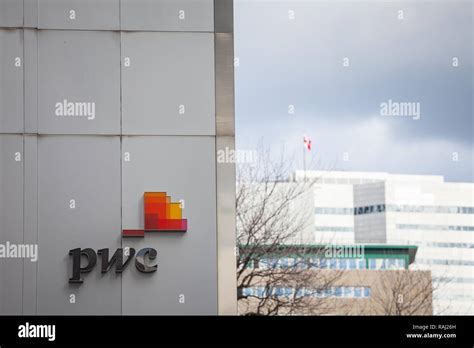 Montreal Canada November 7 2018 Pwc Logo On Their Main Office For