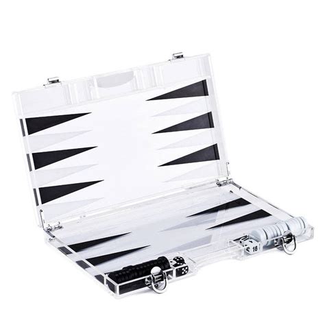 Lucite 18 Backgammon Set Hipchik