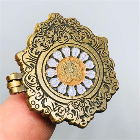 Labyrinth 13 Hour Clock Locket Style Enamel Opening Pinbadge Etsy