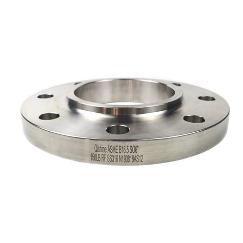 ASME B16 5 SO Flange 2 Inch 150LB ASTM A182 F316L QiShine