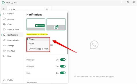 Manage WhatsApp Notifications on Windows 11 - Geek Rewind