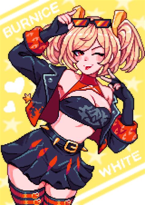 Yumykon Burnice White Zenless Zone Zero Commentary English Commentary Highres 1girl