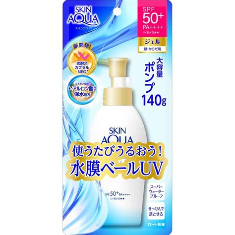 Rohto Mentholatum Skin Aqua Sunscreen Uv Super Moisture Gel Spf 50