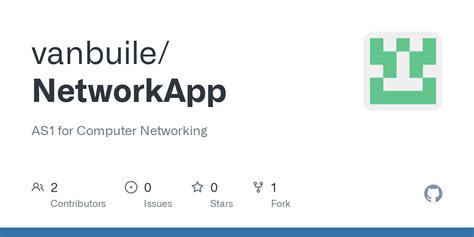 Github Vanbuilenetworkapp As1 For Computer Networking
