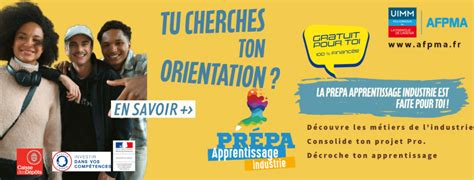 Prépa Apprentissage Industrie PAI AFPMA pôle formation Ain