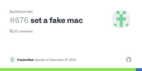 Set A Fake Mac · Issue 676 · Auxxxiliumarc · Github