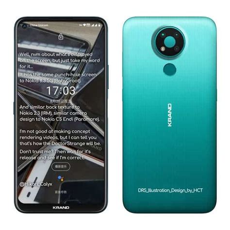 Врезанная камера спереди, сканер отпечатков сзади. Бюджетный Nokia 3.4 ...