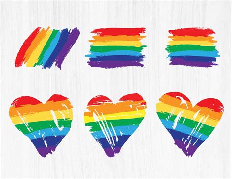 Lgbt Svg Bundle Lgbt Flag Svg Lgbt Heart Svg Lgbt Clipart Cut File For Cricut Digital