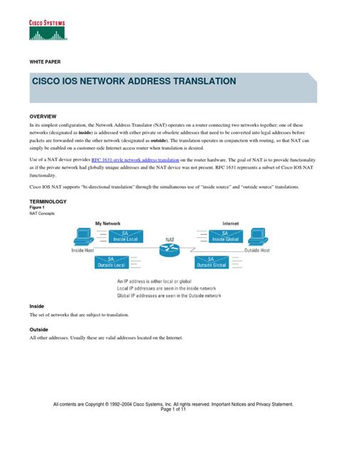 Cisco Nat Overview Pdf