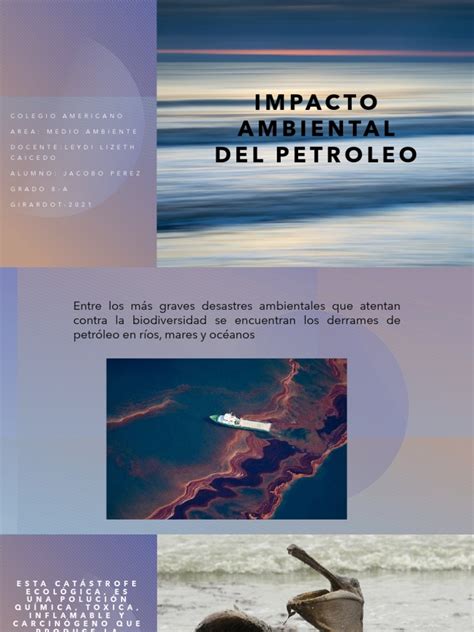 Impacto Ambiental Del Petroleo Pdf