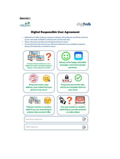 Fillable Online Digital Device User Agreement The Boulevard Academy Fax Email Print Pdffiller