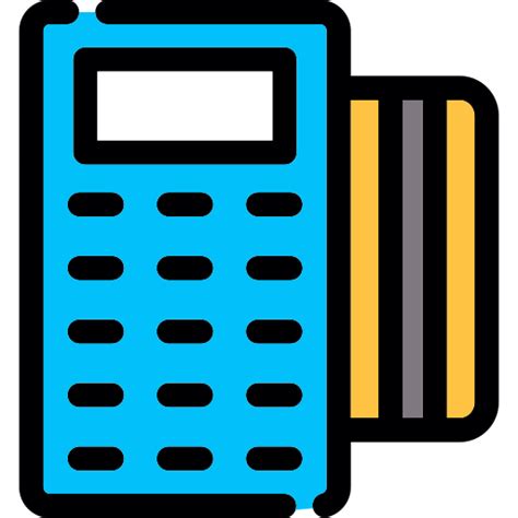 Pos Terminal Generic Color Lineal Color Icon