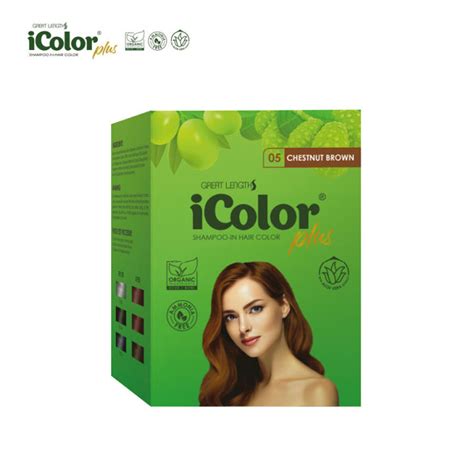 Icolor Plus Chestnut Box Organic Hair Dye Shampoo Lazada Ph