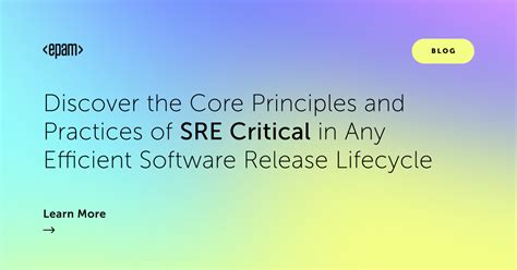 Sre Principles And Practices For Your Project Epam