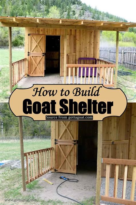 15 Free Diy Goat Shelter Plans Diys Craftsy Goat Shelter Goat Barn