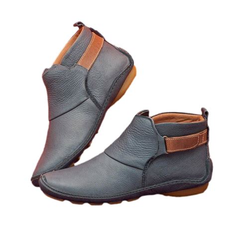 Gakvov Ankle Boots For Women Low Heel Autumn Winter Womens Ankle Boots