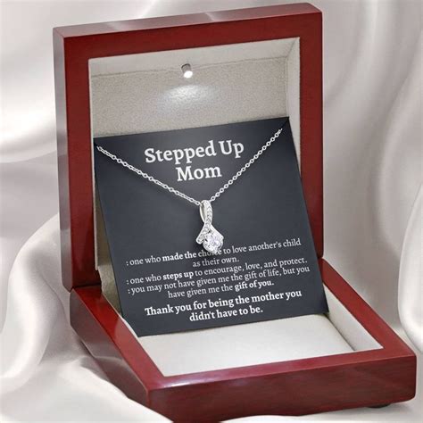 Meaningful Stepmom Gift Stepmom Necklace Stepmom Birthday Etsy