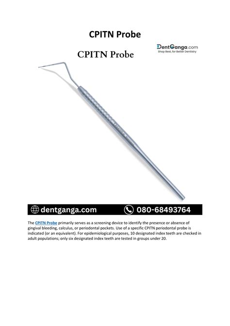 Ppt Cpitn Probe Dent Ganga Powerpoint Presentation Free Download Id 11794090