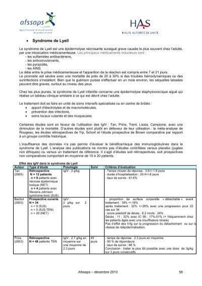 Syndrome De Lyell Le