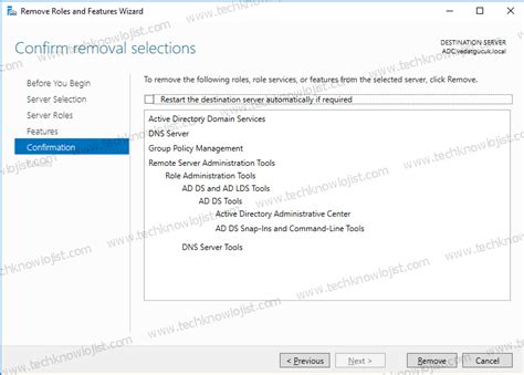 Windows Server 2016 Additional Domain Controller Kaldırma Techknowlojist