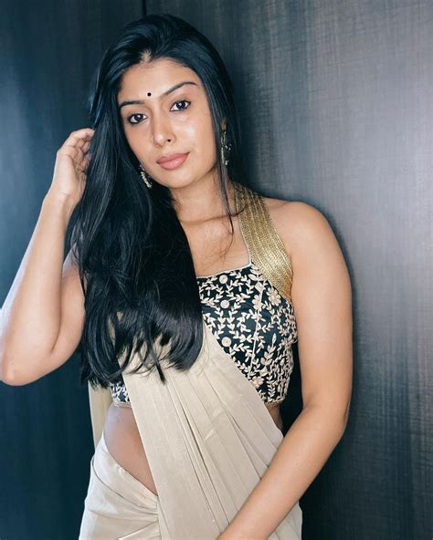 Sushmitha Gowda On Instagram 🖤 Half Saree Halter Dress Instagram