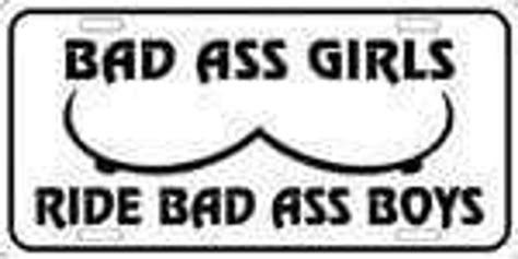 Buy Bad Ass Girls License Plate For Sale