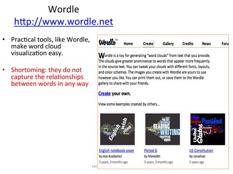 lecture semantic word clouds ppt