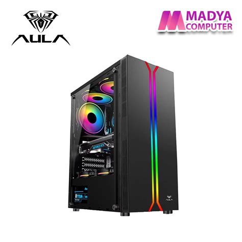 Jual Casing Pc Gaming Aula Reactor Fz011 Casing Komputer Shopee