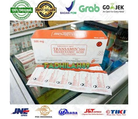 Jual Transamin 500 Mg Tranexamic Acid Asam Traneksamat Strip 10