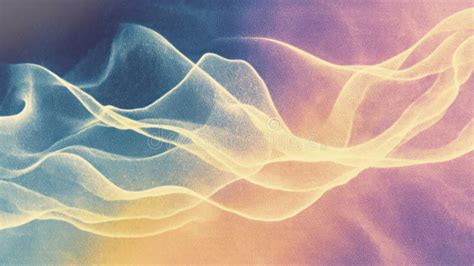 Abstract Waves In Soft Colors Creating A Serene And Fluid Visual Effect Stock Illustration