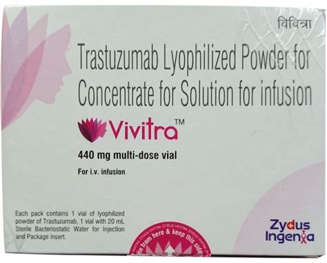 Vivitra Trastuzumab Lyophilized Powder Zydus Ingenia 20 Ml At Rs