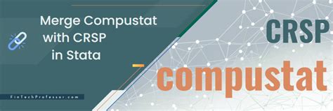 Merge Compustat With Crsp In Stata Merging Stataprofessor Your