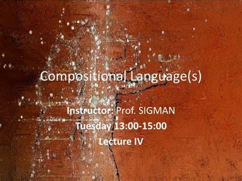 ppt compositional language s powerpoint presentation free download