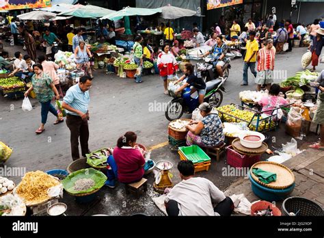 Local Street Market Stall Lopburilop Buri Thailand Southeast Asia