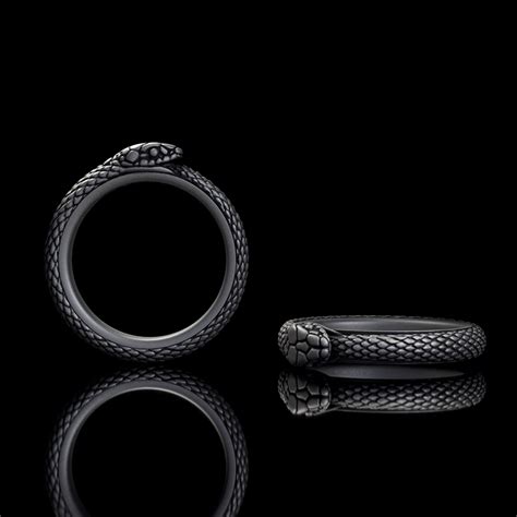 Vintage Ouroboros Sterling Silver Spinner Ring Gthic