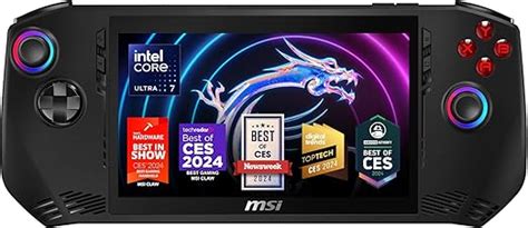 Amazon Com Msi Claw Pc Gaming Handheld Intel Ultra H Fhd Hz Display Gb Lpddr