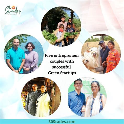 Couple With Successful Green Startup Couples Start Up Green