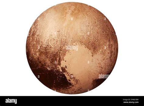 Planet Pluto Isolated On White Background Elements Of This Image Were Furnished By Nasa High