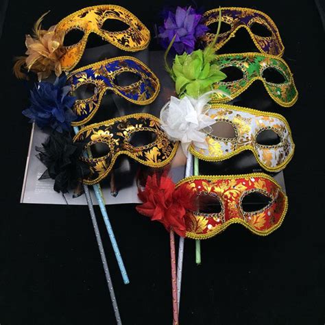 Sequin Masquerade Princess Mystique Venice Side Flower Sequin Half Face