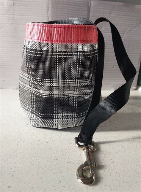 Peg Bag Pink Binding On Check Mesh ⋆ Spend With Us Buy From A Bush