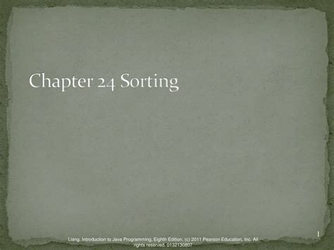 ppt chapter 24 sorting powerpoint presentation free download id