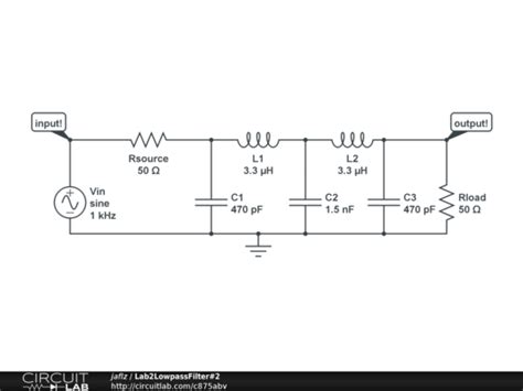 Lab LowpassFilter CircuitLab