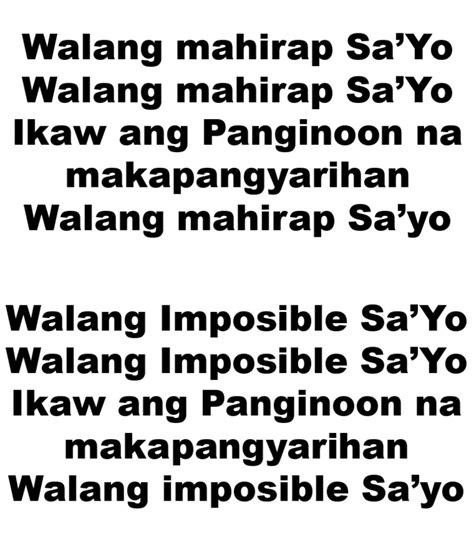 Walang Mahirap Sayo Pdf