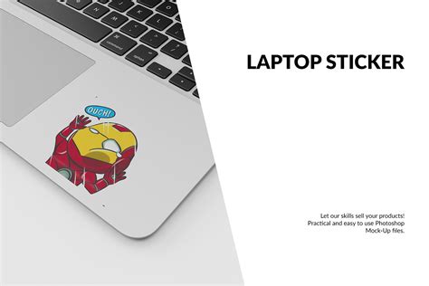 Laptop Sticker Mockup Set Behance