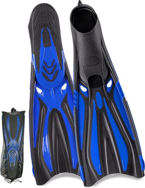 Fins For Swimming Adult Snorkel Fins Men Womens Long Scuba Flippers