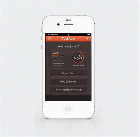 TestApp Preview Mobile Ui Design Study Materials Mobile Ui