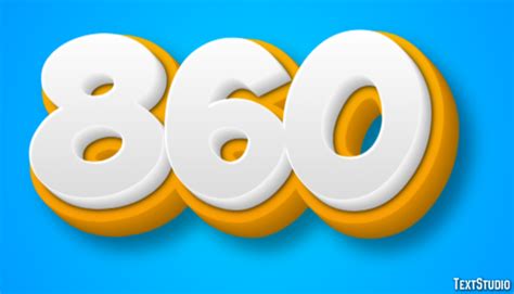 860 Text Effect And Logo Design Number