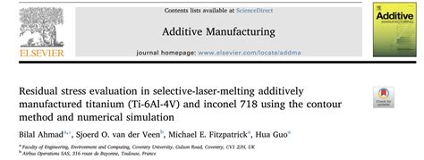Residual Stress Additive Manufacturing