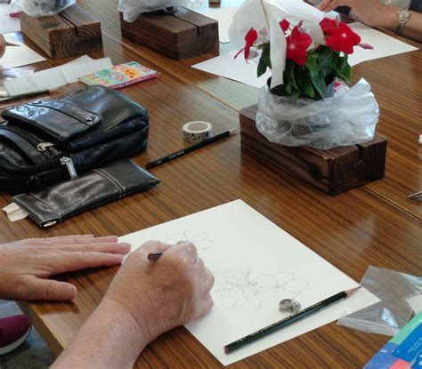 岡山市立上道公民館 【植物画を描こう】