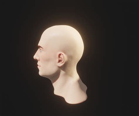 3d Model Realistic Male Head 3d Model Animated With Facial Expressions